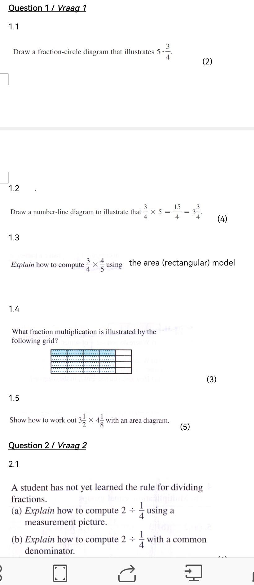 Solved Draw a fraction-circle diagram that illustrates 5⋅43. | Chegg.com