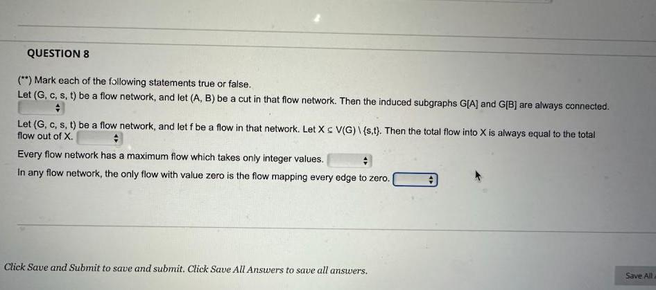 Solved (*) Mark each of the following statements true or | Chegg.com