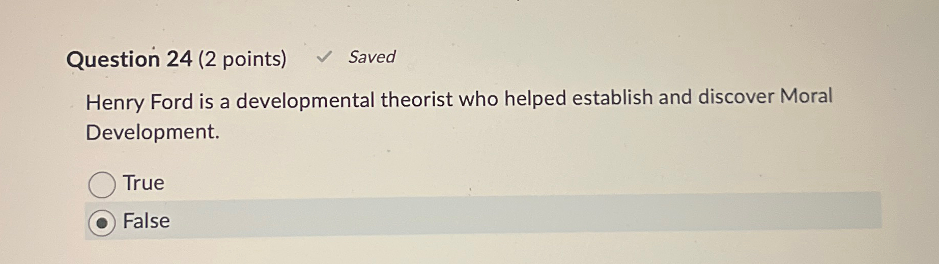 Solved Question 24 (2 ﻿points) ﻿SavedHenry Ford is a | Chegg.com