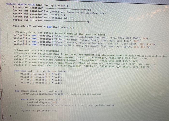 Solved 4. (40pts) Use the following UML dlagram as a | Chegg.com
