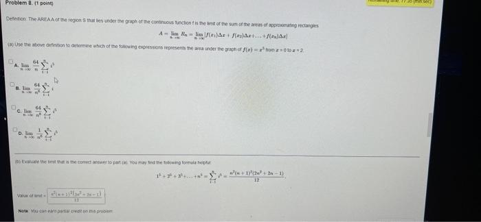 A=limm−∞Rn=limn→x∣f(x1)dx+f(x2)dx+xn+α+f(an)Ax∣ c. | Chegg.com