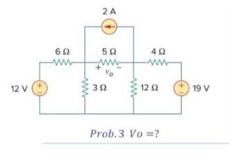 Solved Prob. 3 Vo = ? | Chegg.com