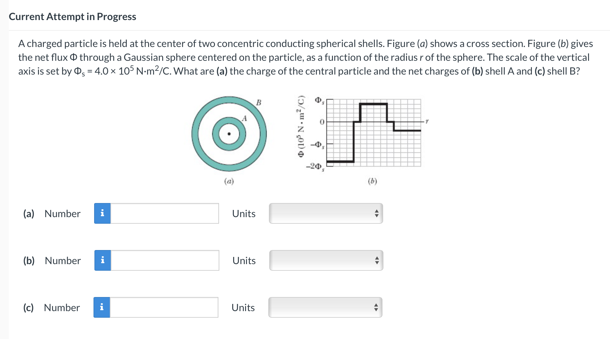 Solved Current Attempt in ProgressA charged particle is held | Chegg.com