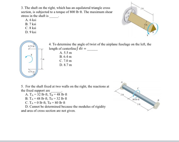 Solved 3. The shaft on the right, which has an equilateral | Chegg.com