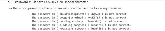 Solved You are given two lists: "usernames" and "passwords". | Chegg.com