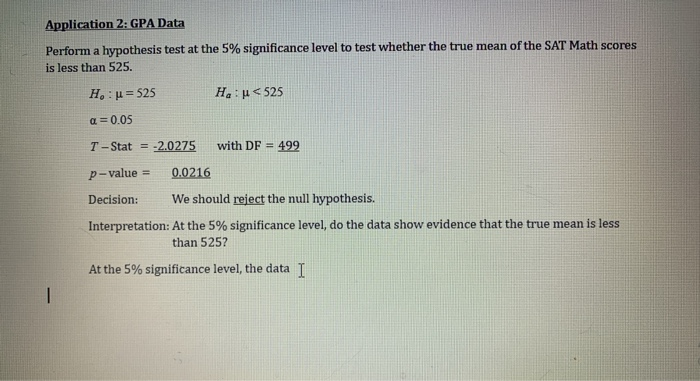 Solved at the 5% significance level, do the data show | Chegg.com