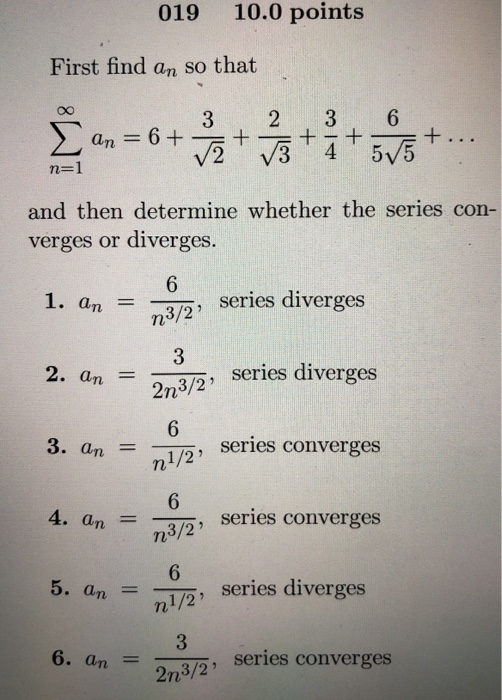 Solved Find all values of p for which the infinite series | Chegg.com