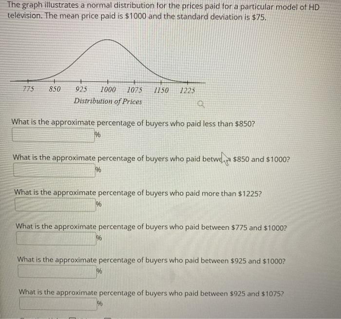 Solved The graph illustrates a normal distribution for the | Chegg.com