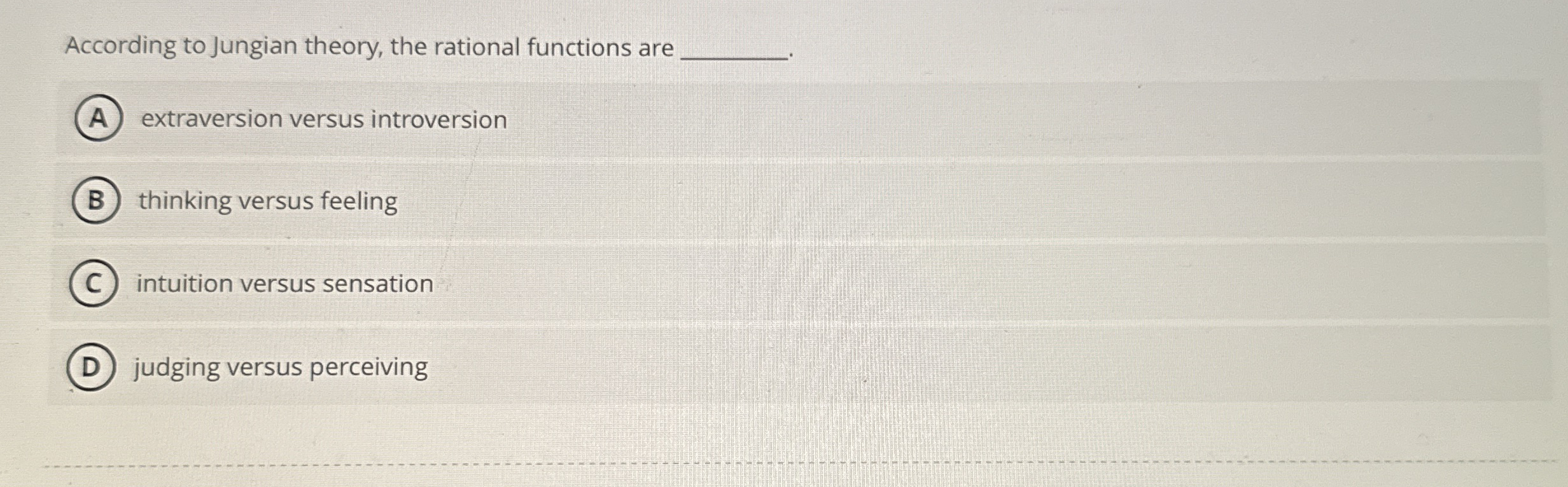 Solved According to Jungian theory, the rational functions | Chegg.com