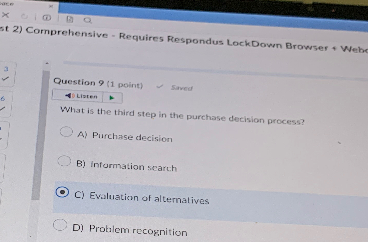 Comprehensive - ﻿Requires Respondus LockDown Browser | Chegg.com