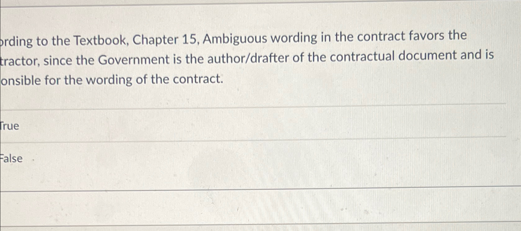 Solved ording to the Textbook, Chapter 15, ﻿Ambiguous | Chegg.com
