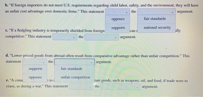 Solved International Trade - End of Chapter Problem Consider | Chegg.com