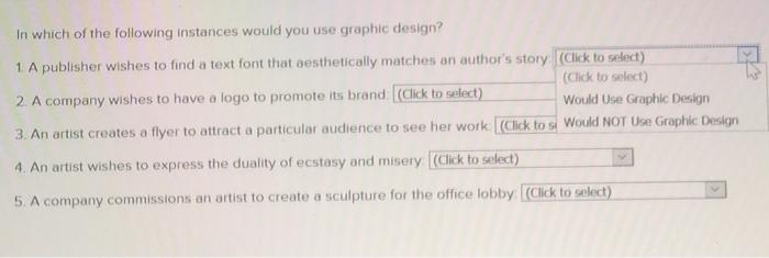 Solved In which of the following instances would you use | Chegg.com