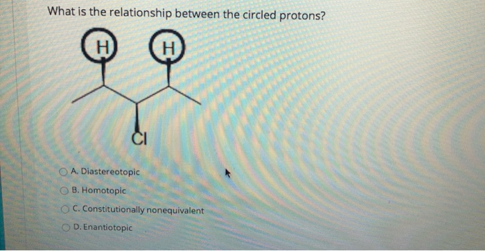 Solved What is the relationship between the circled protons? | Chegg.com