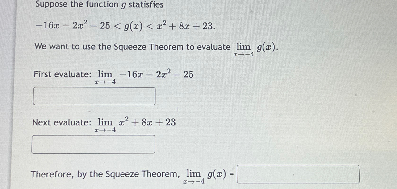 Solved Suppose the function g | Chegg.com