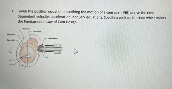 Solved 3. Given the position equation describing the motion | Chegg.com