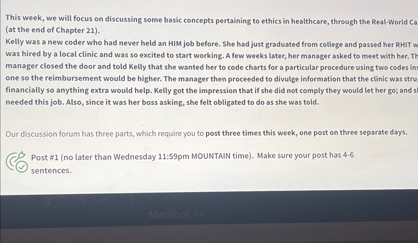 Solved This week, we will focus on discussing some basic | Chegg.com