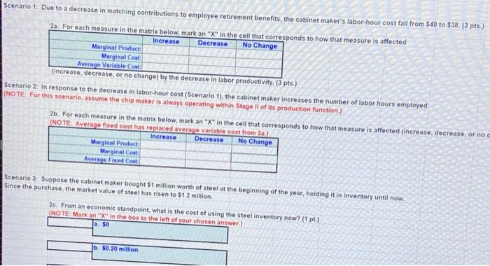 Solved Scenario 1: Due to a decrease in matching | Chegg.com
