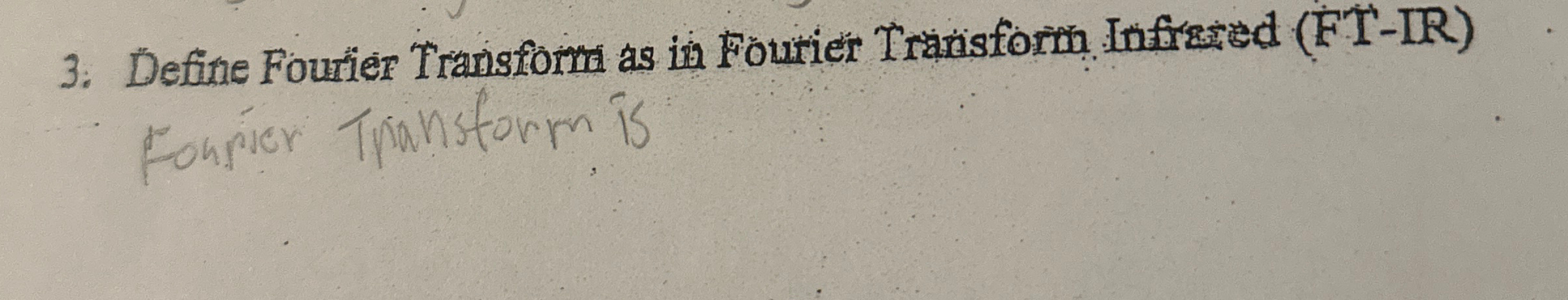 Solved Define Fourier Transform as in Fourier Transform | Chegg.com