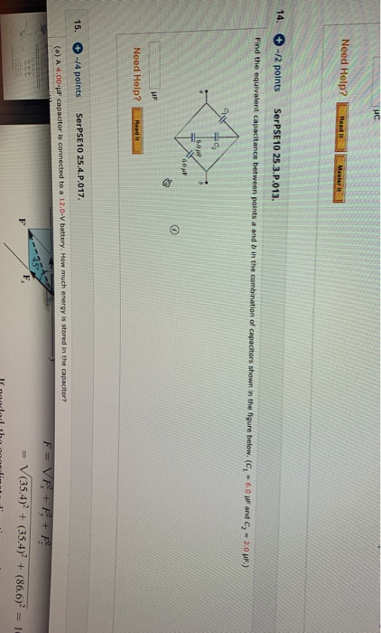 Solved Need Help? Rand 14. -12 points SerPSE10 25.3.P.013. | Chegg.com Solved Need Help? Rand 14. -12 points SerPSE10 25.3.P.013. | Chegg.com