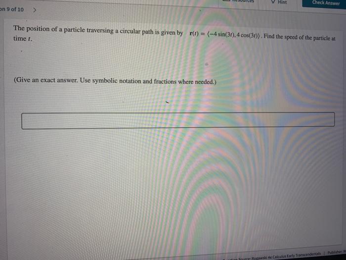 Solved Find the speed over the path | Chegg.com