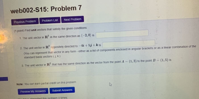 Solved web002-S15: Problem 7 Previous Problem Problem List | Chegg.com