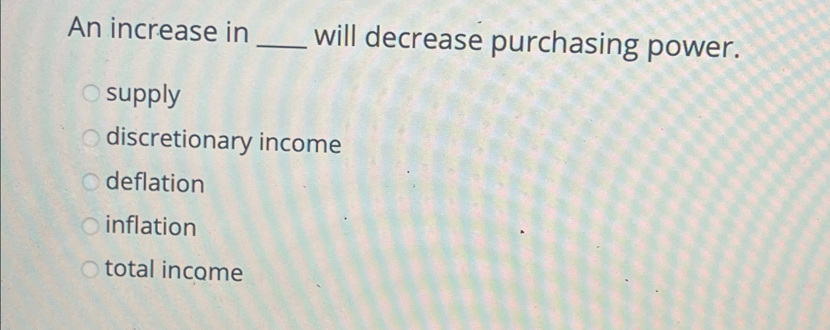 Solved An increase in will decrease purchasing | Chegg.com