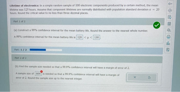 Solved Lifetime of electronics: In a simple random sample of | Chegg.com