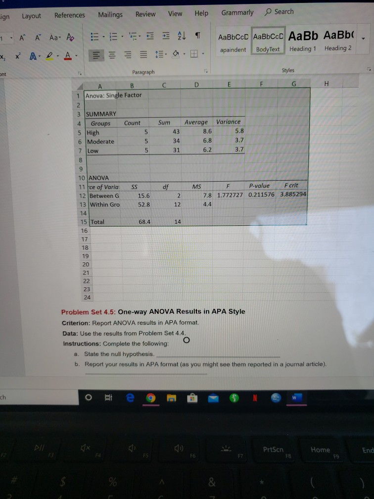 Solved ign Layout References Mailings Review View Help | Chegg.com