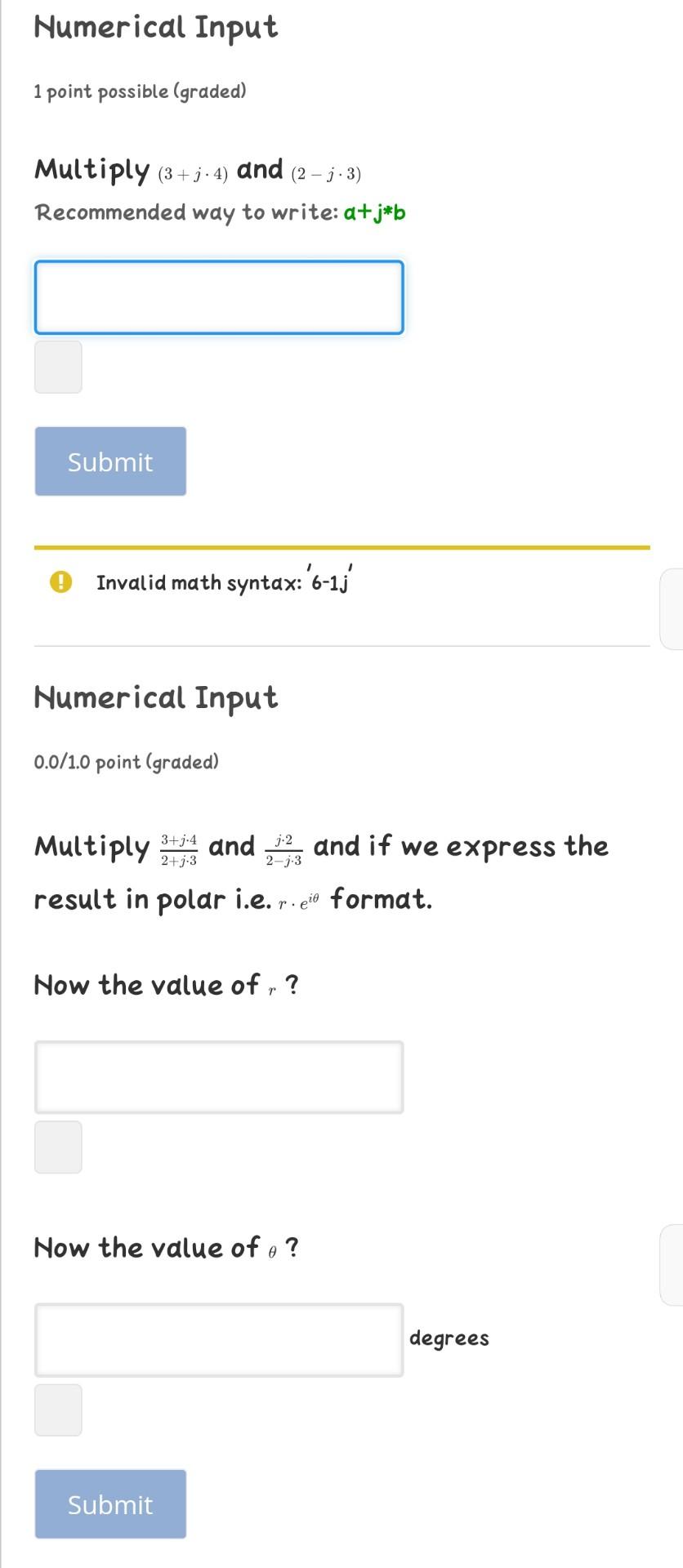 Solved Numerical Input 1 point possible (graded) Say, you | Chegg.com