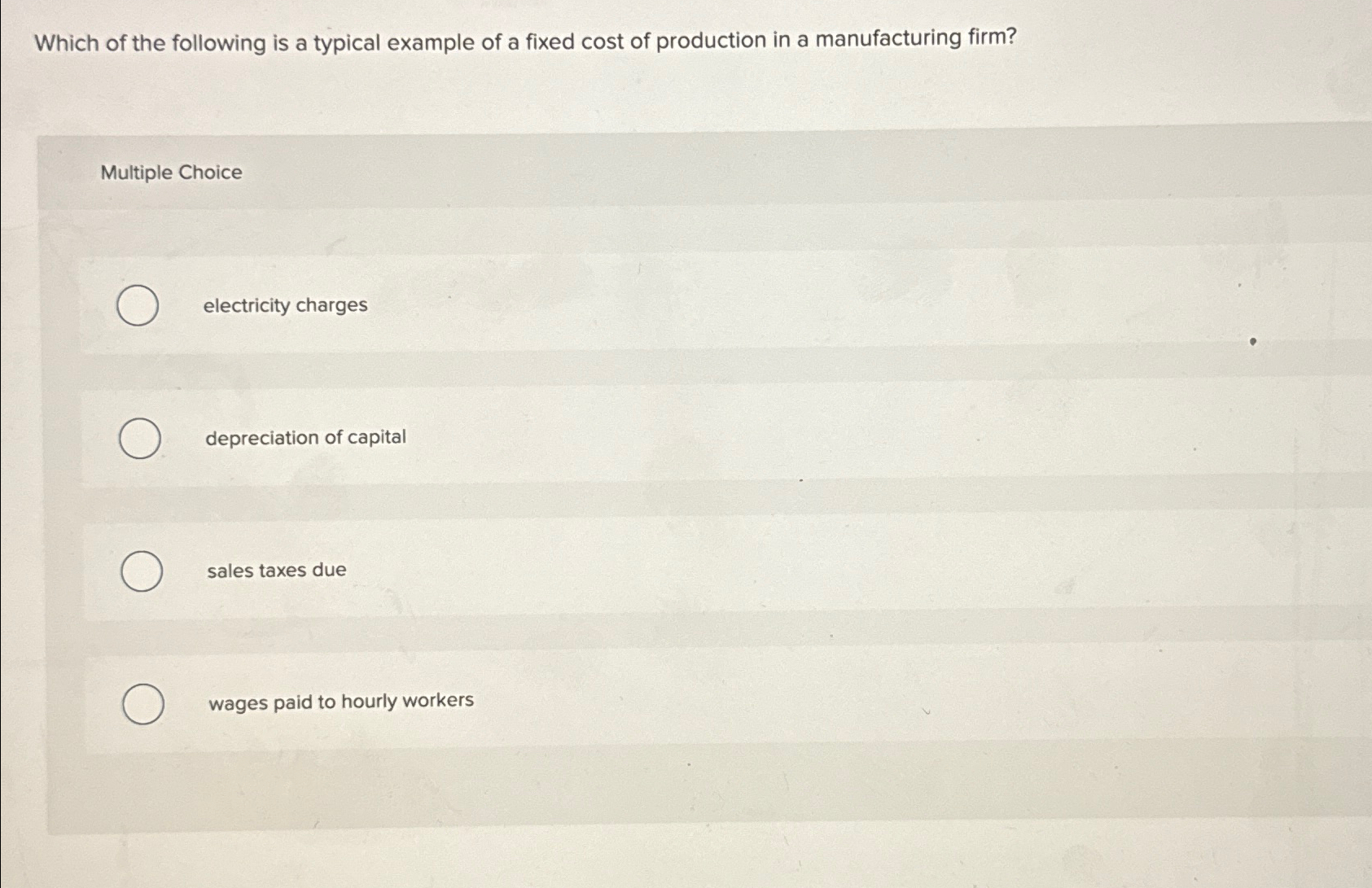 Solved Which of the following is a typical example of a | Chegg.com