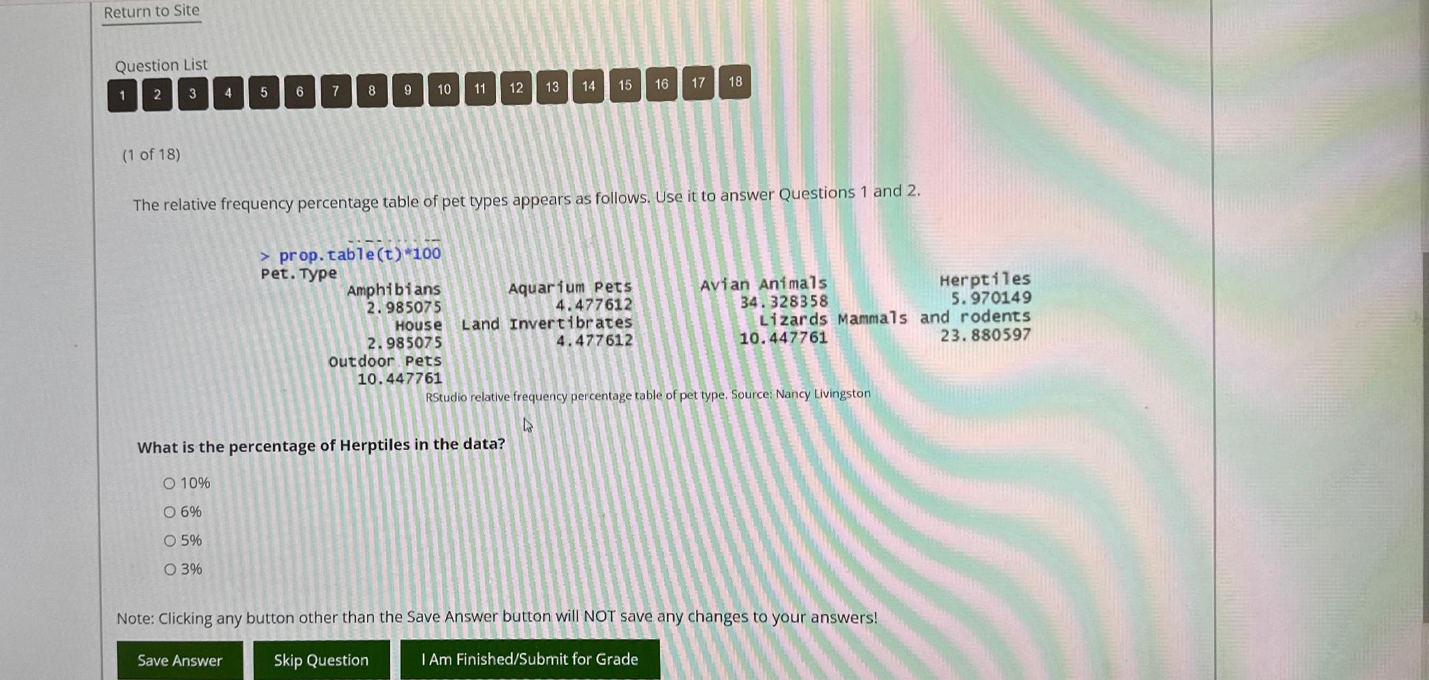 Solved Return to SiteQuestion List123578910111213141561718(1 | Chegg.com