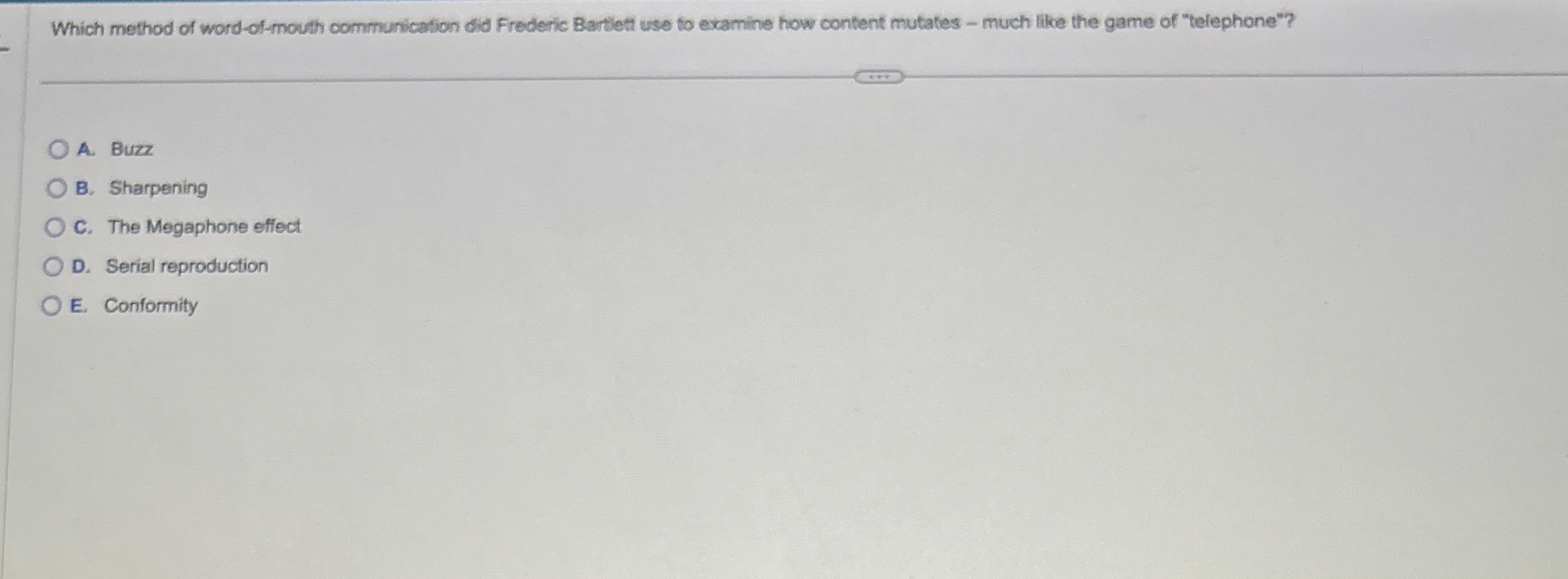 Solved Which method of word-of-mouth communication did | Chegg.com