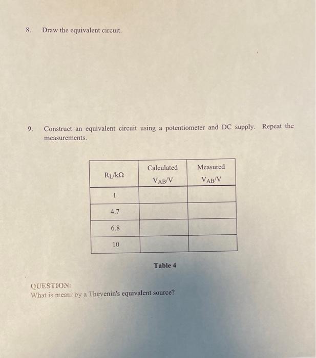 Solved 6. Using the following resistor network, determine | Chegg.com