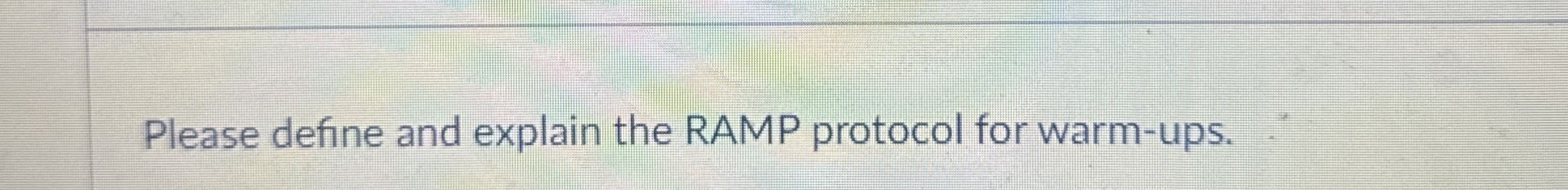 Solved Please define and explain the RAMP protocol for | Chegg.com