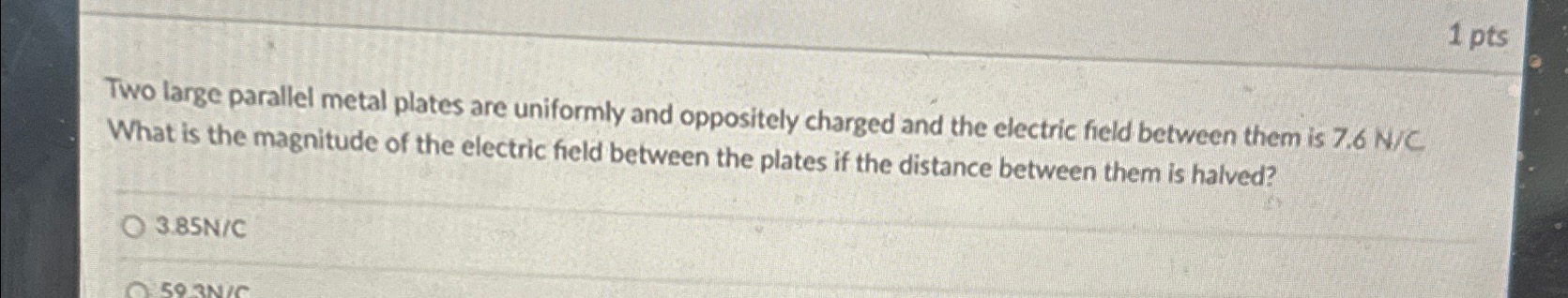 Solved Two large parallel metal plates are uniformly and | Chegg.com