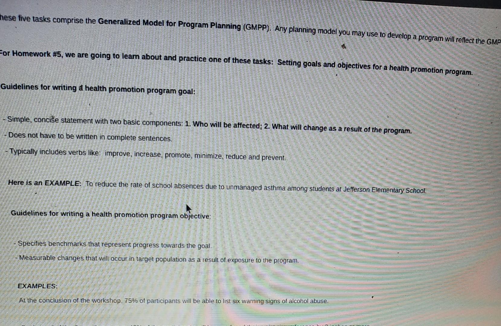 Solved lese five tasks comprise the Generalized Model for | Chegg.com