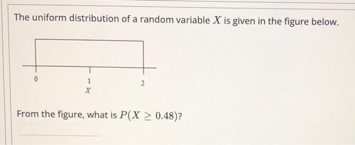 [Solved]: The uniform distribution of a random variable X i