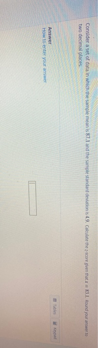 Solved Consider a set of data in which the sample mean is | Chegg.com