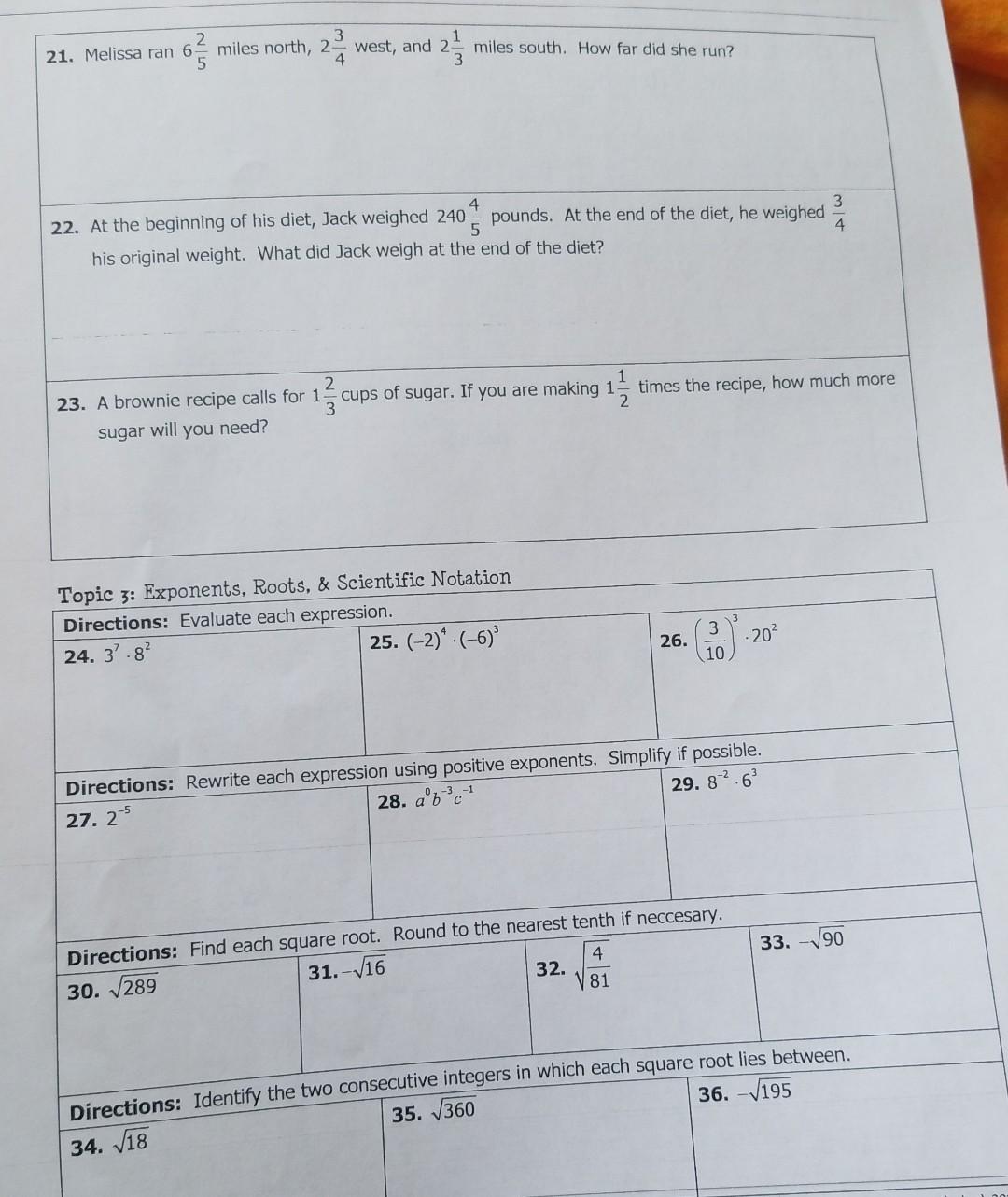 Solved 21. Melissa ran 652 miles north, 243 west, and 231 | Chegg.com