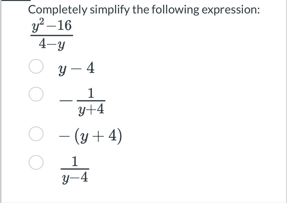 Solved Completely simplify the following | Chegg.com