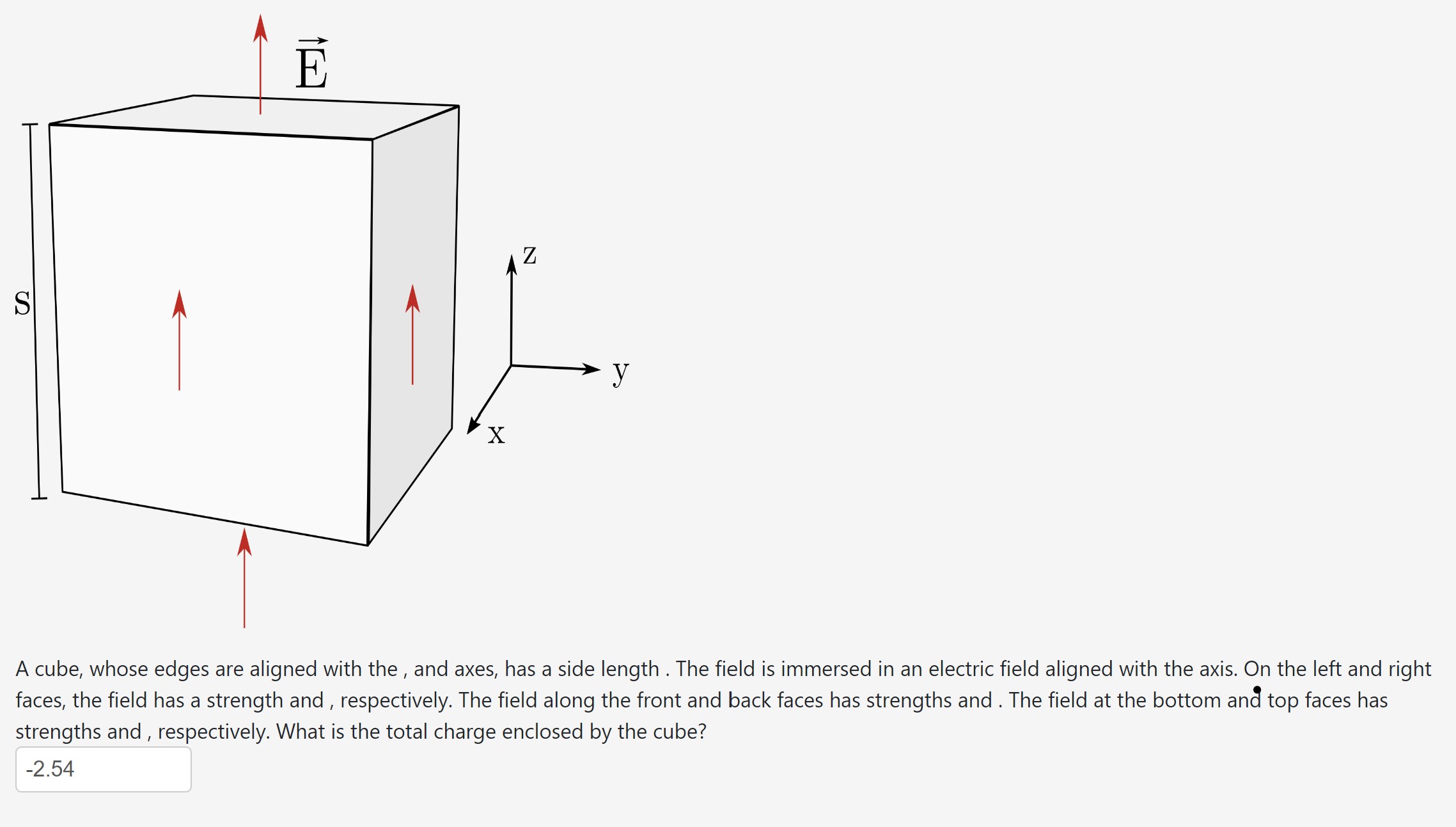 Solved HELP ASAP!! A cube, whose edges are aligned with the, | Chegg.com