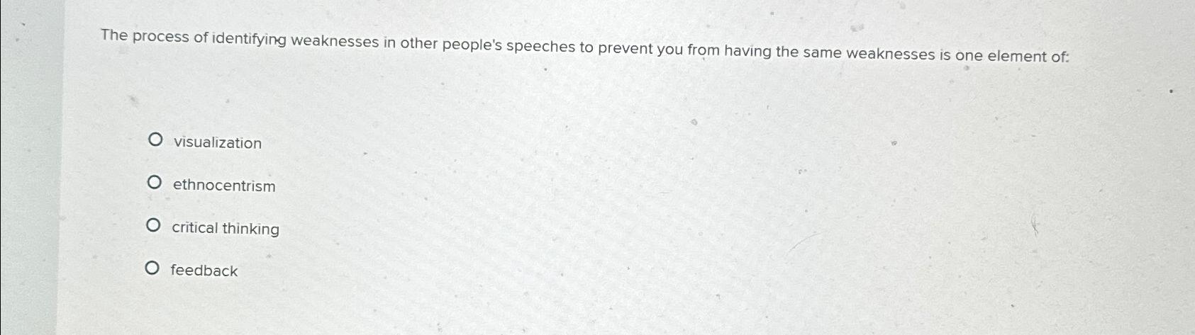 Solved The process of identifying weaknesses in other | Chegg.com