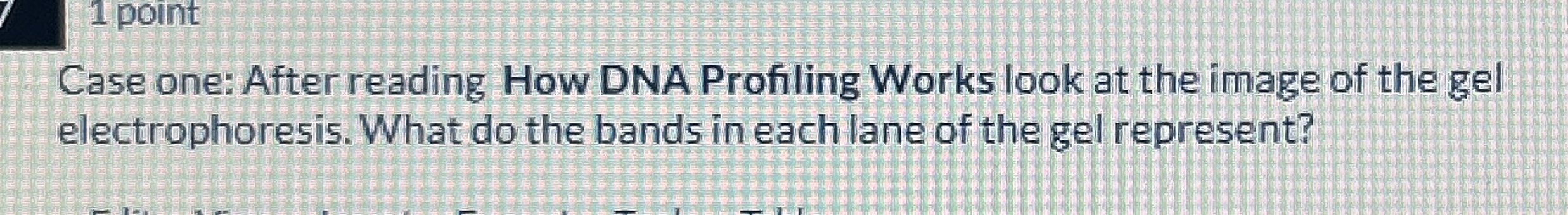 Solved Case one: After reading How DNA Profiling Works look | Chegg.com