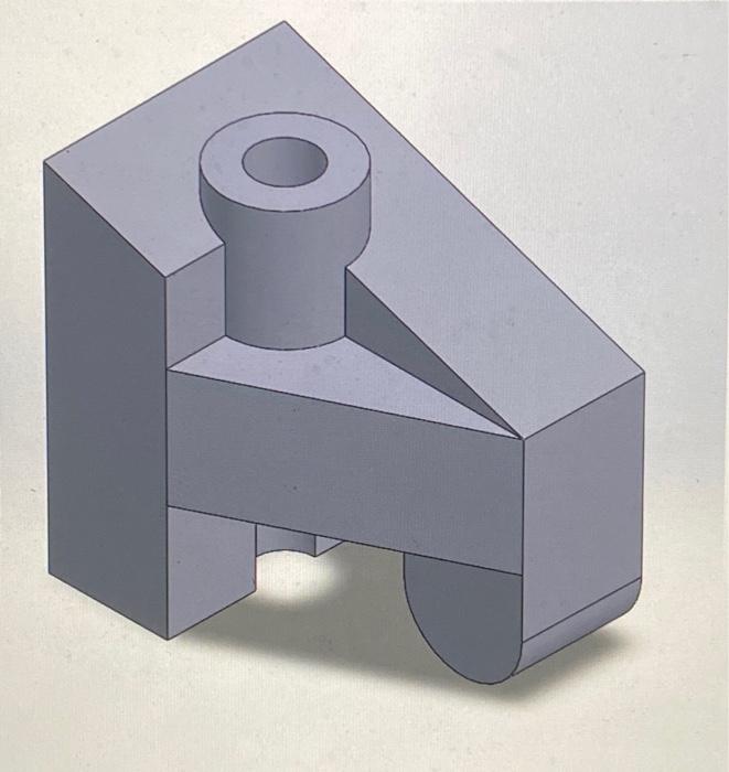 Solved Below is a part created on Solidworks. Using | Chegg.com