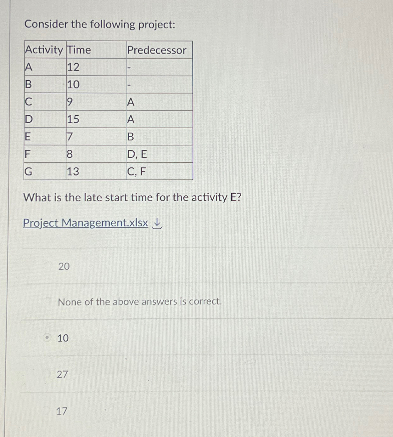 Solved Consider the following | Chegg.com