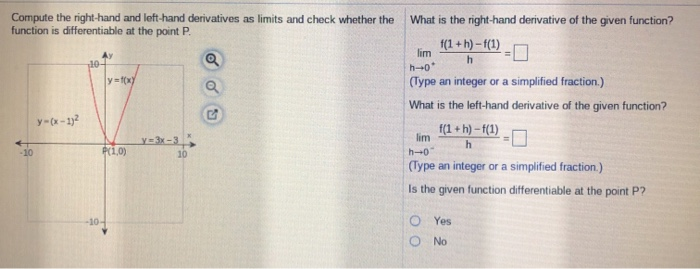 Solved Compute the right-hand and left-hand derivatives as | Chegg.com