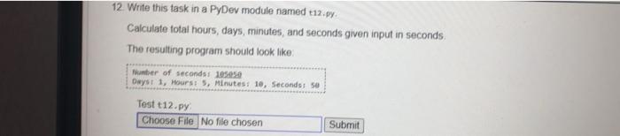 Solved 12 Write This Task In A Pydev Module Named 1208 