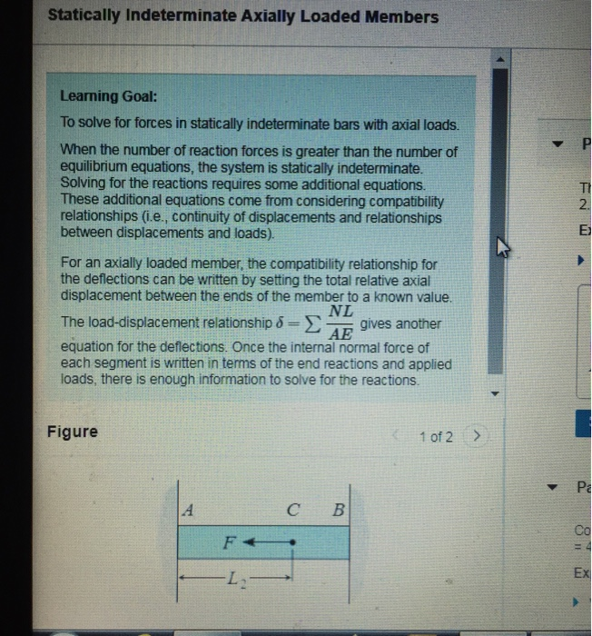 Solved Statically indeterminate Axially Loaded Members | Chegg.com