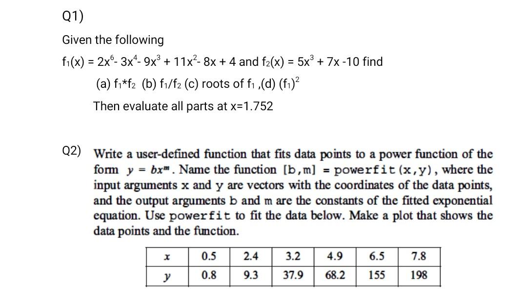 Solved Please solve the question in MATLAB and send me a | Chegg.com
